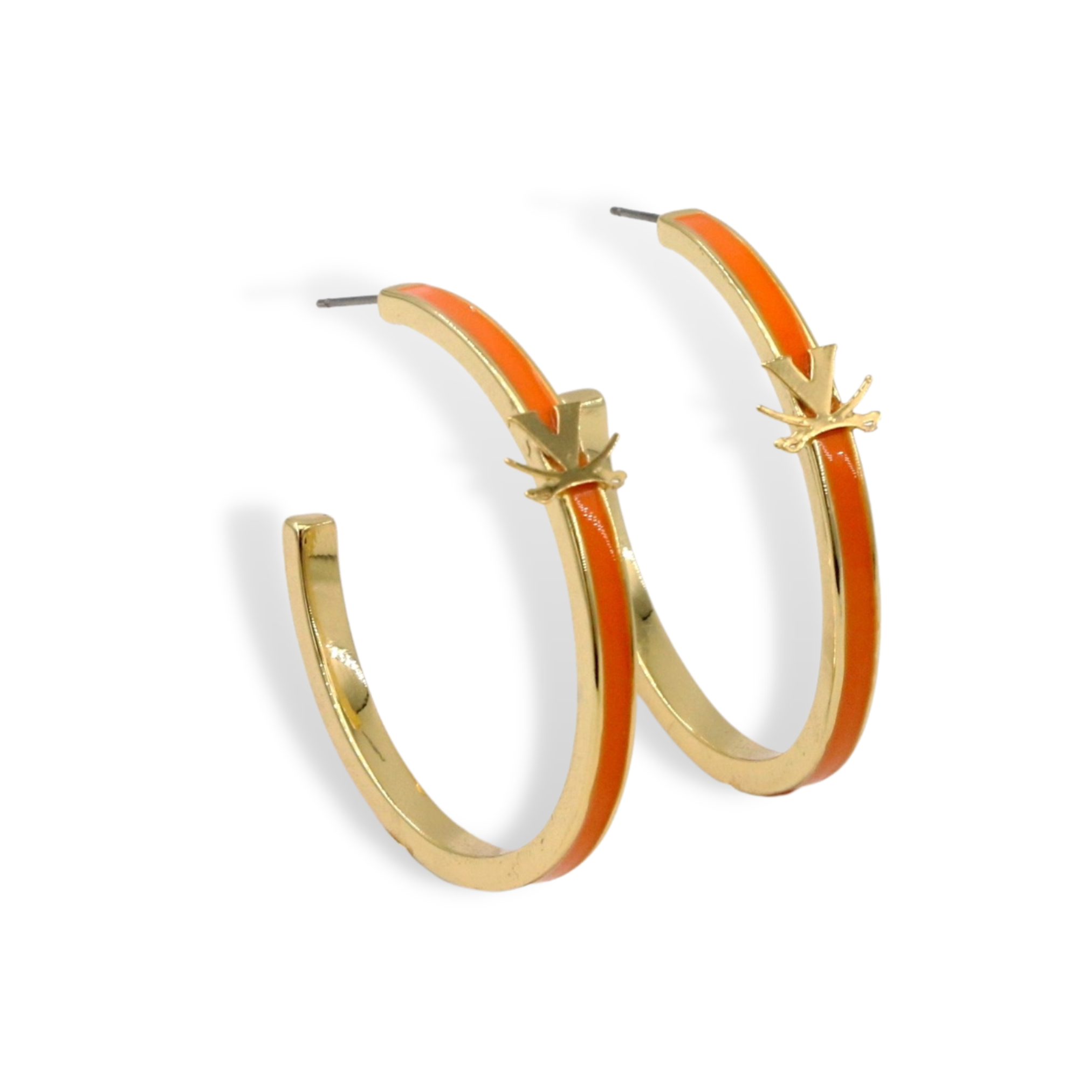Virginia Logo Hoop Earrings – Brianna Cannon