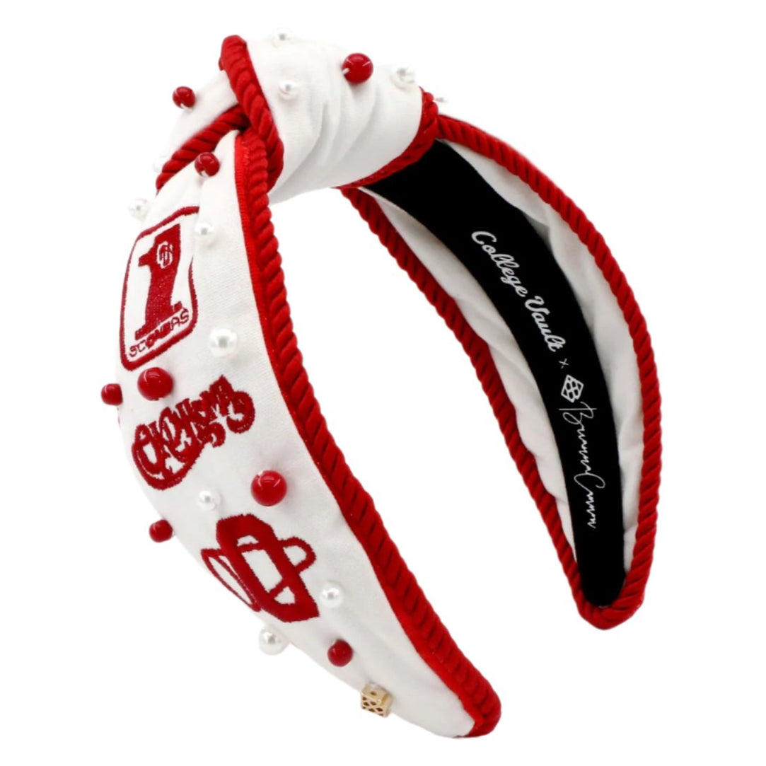 Oklahoma College Vault Rope Headband - Vintage Sooners Headband ...