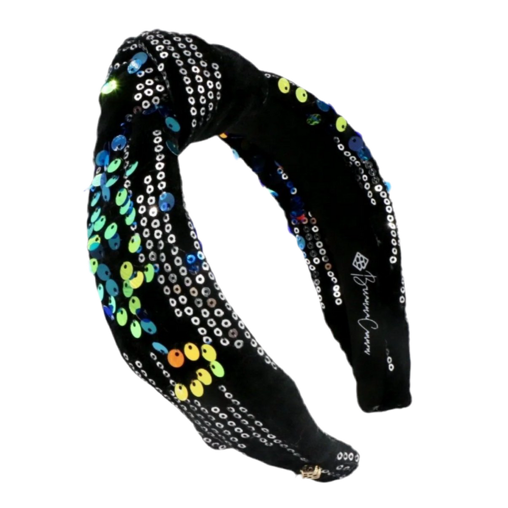 Black Disco Velvet Headband – Brianna Cannon