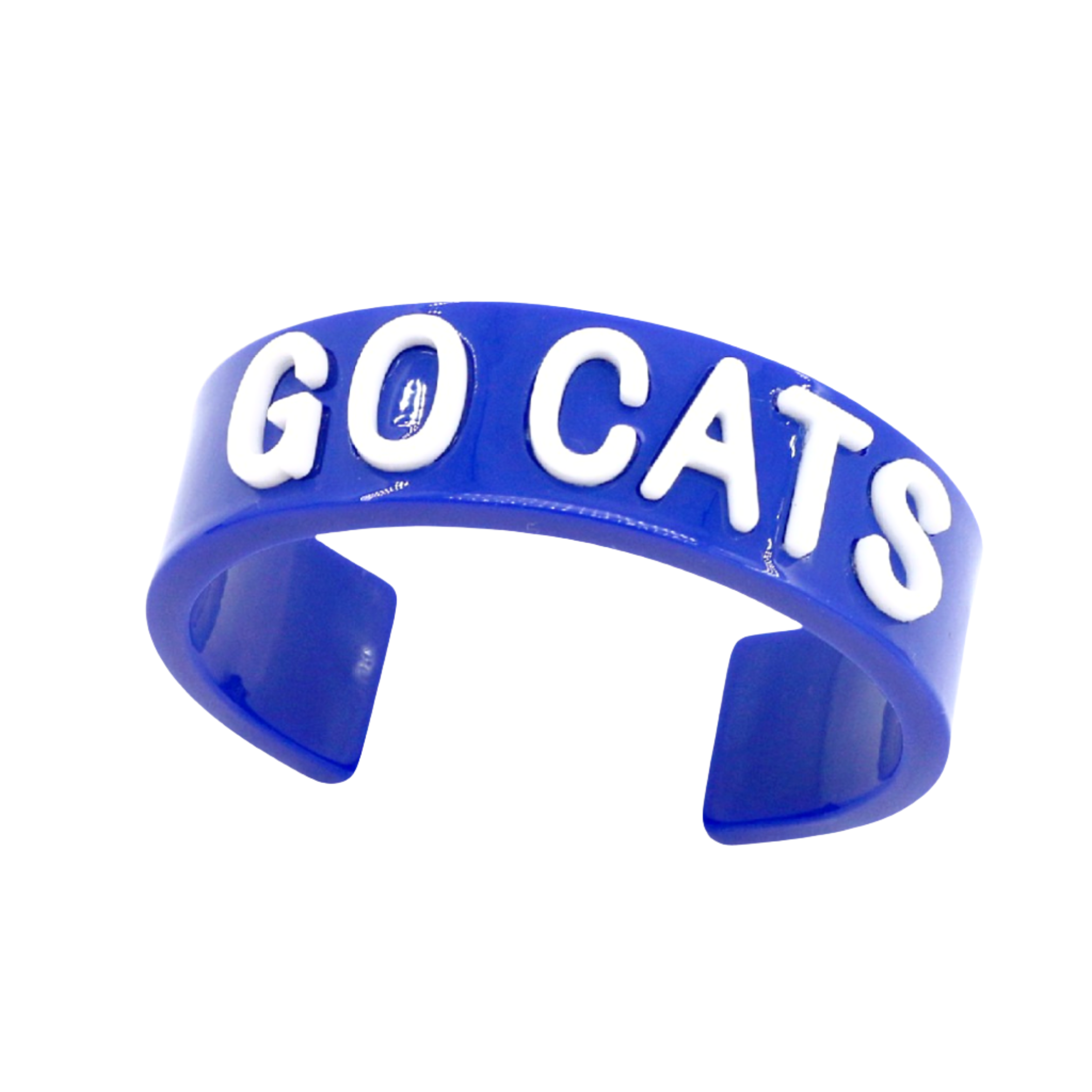 Blue GO CATS Cuff – Brianna Cannon