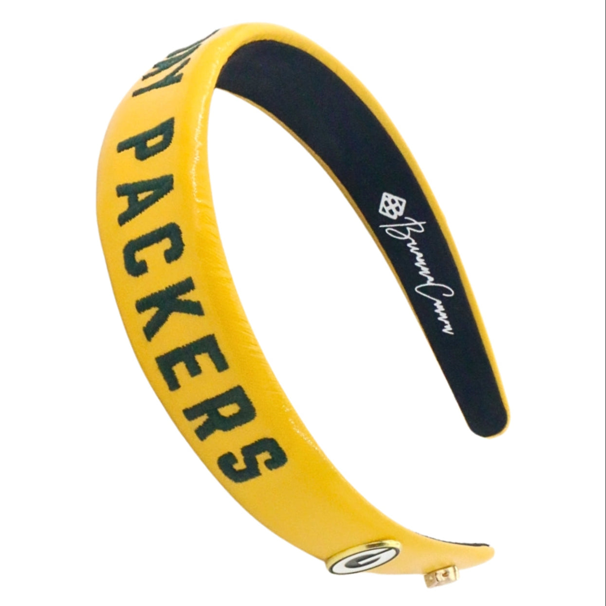 Green Bay Packers Thin Embroidered Headband – Brianna Cannon