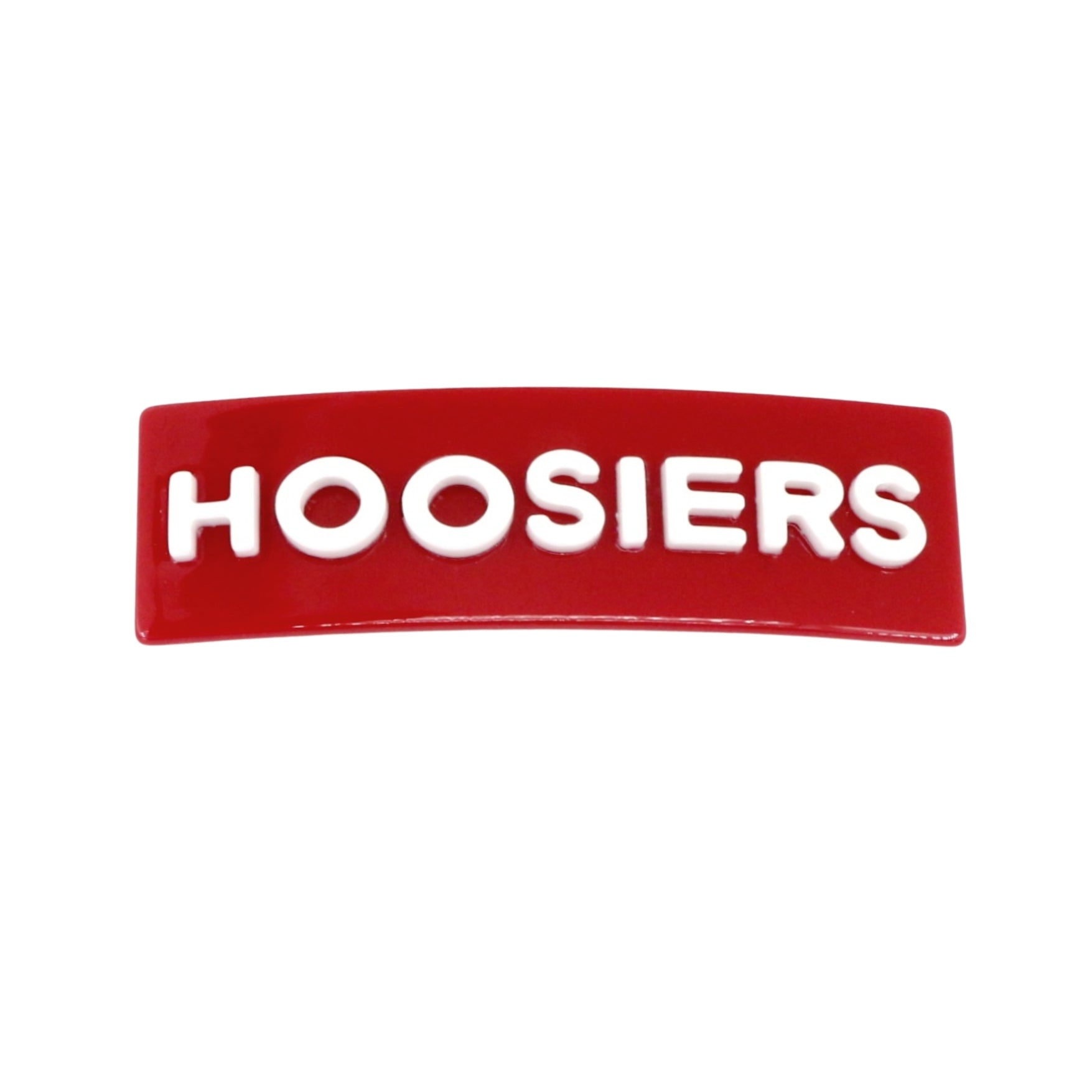 Indiana Crimson HOOSIERS Rectangle Barrette Clip – Brianna Cannon