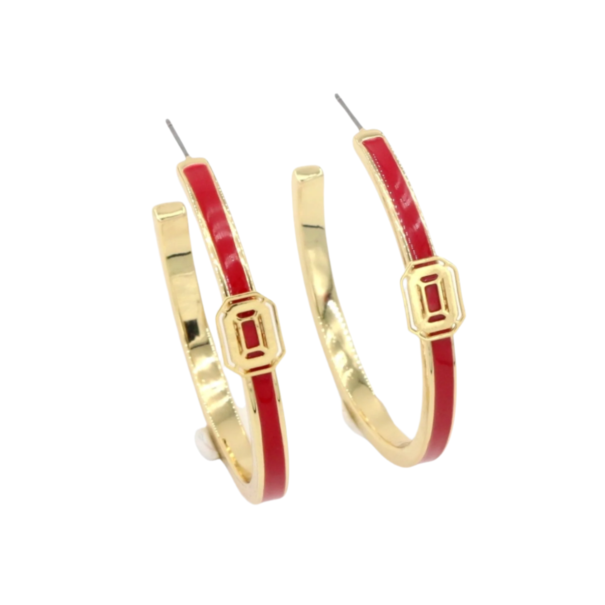 Ohio State Logo Hoop Earrings – Brianna Cannon
