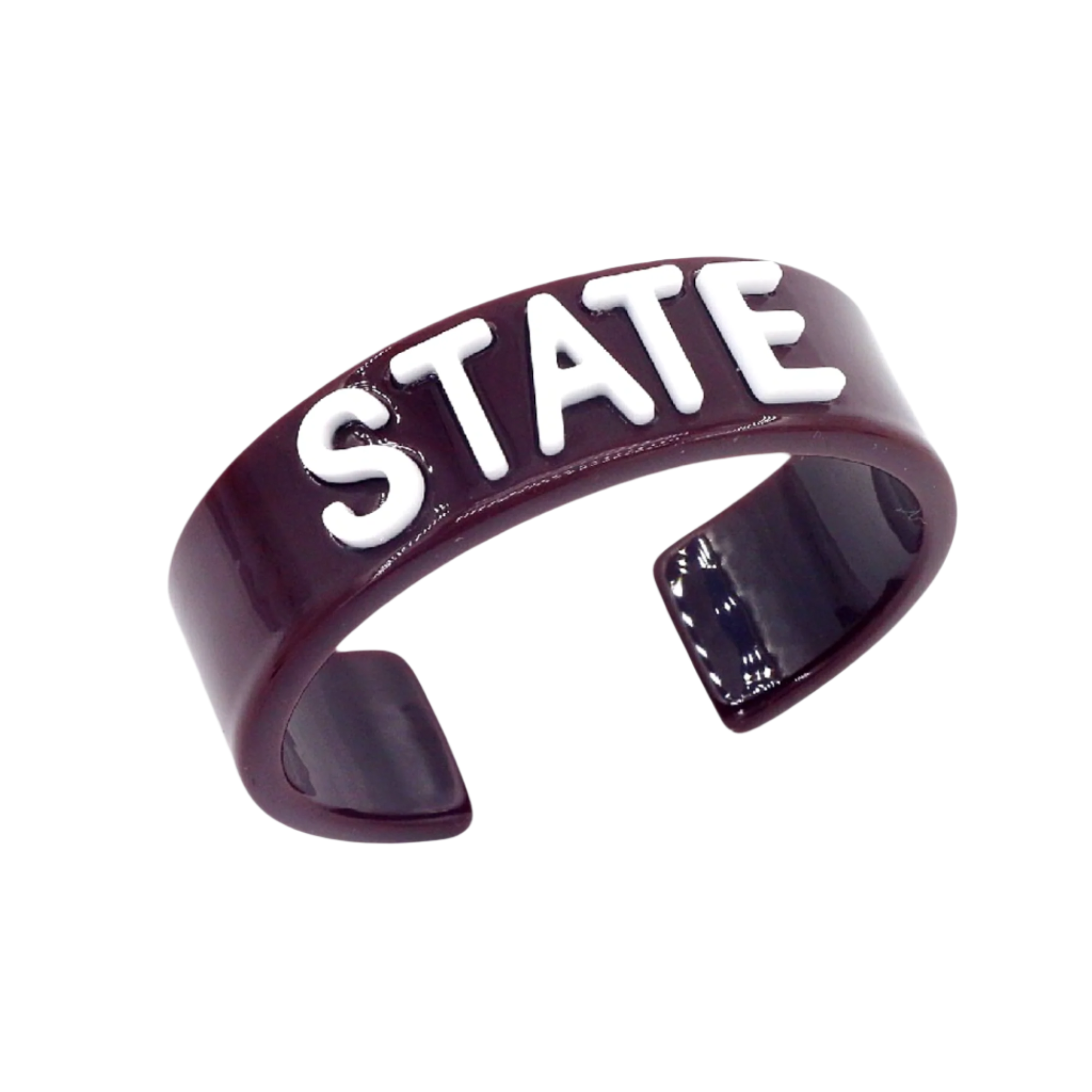 Maroon STATE Cuff – Brianna Cannon