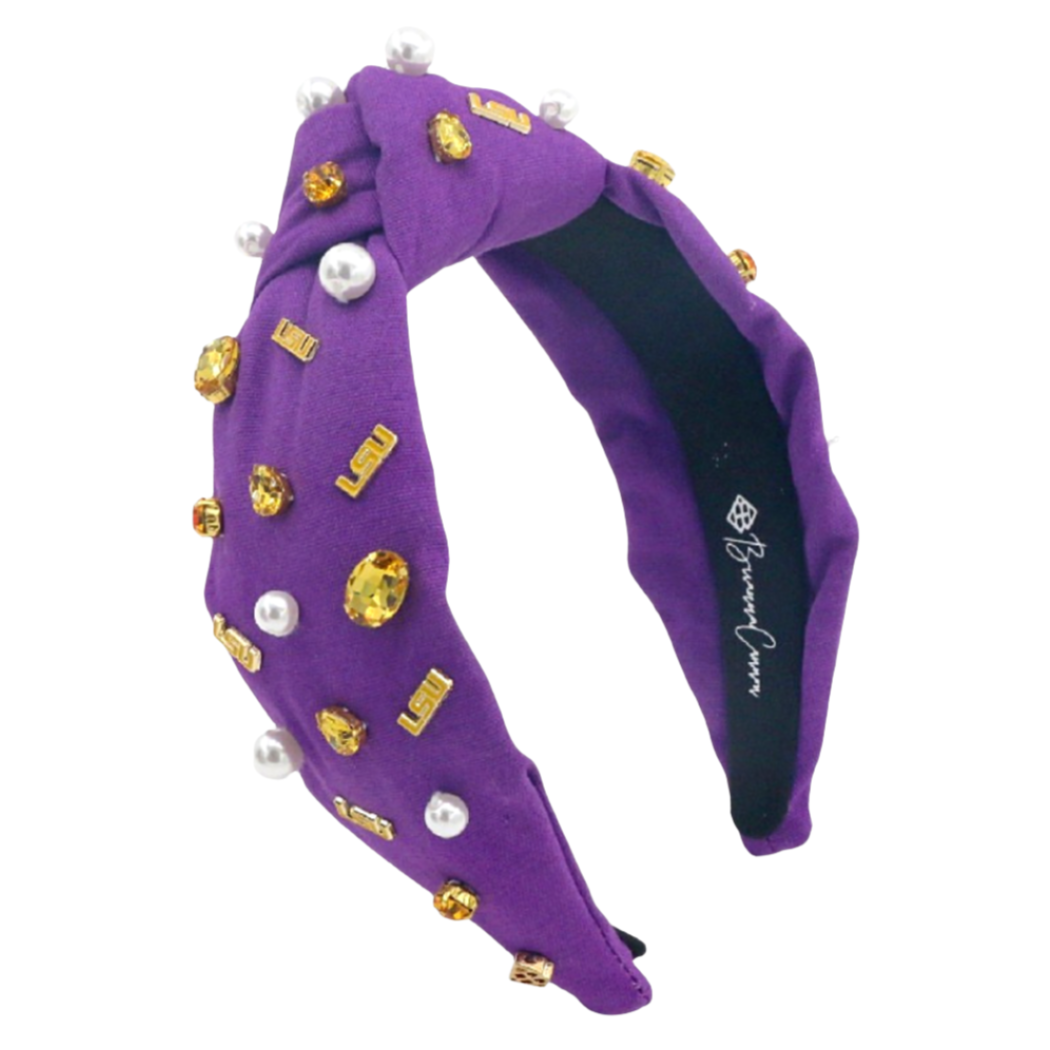 LSU Purple Logo Headband – Brianna Cannon