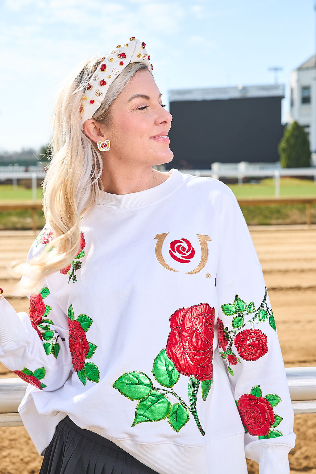 Kentucky Derby® RUN FOR THE ROSES® Sweatshirt – Brianna Cannon