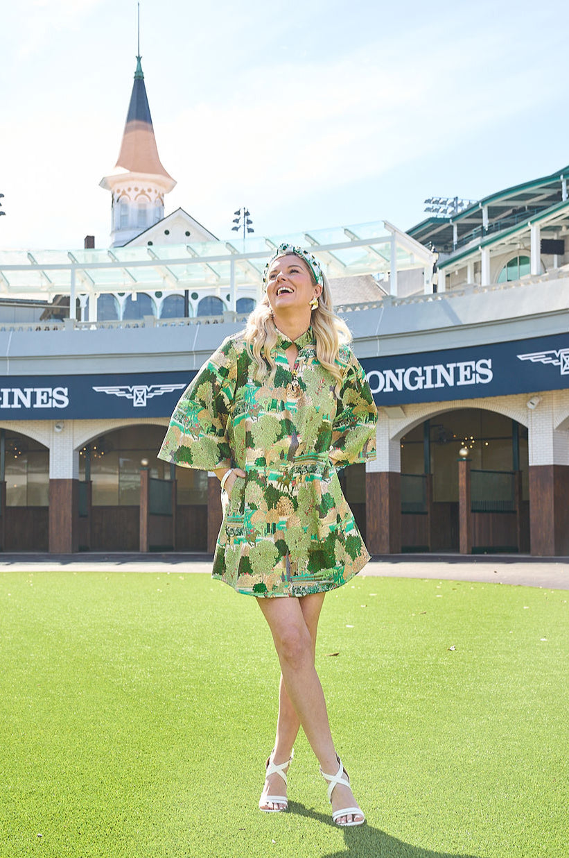 Kentucky Derby® x LAURA ASHLEY by Brianna Cannon Green Horse Race Caft