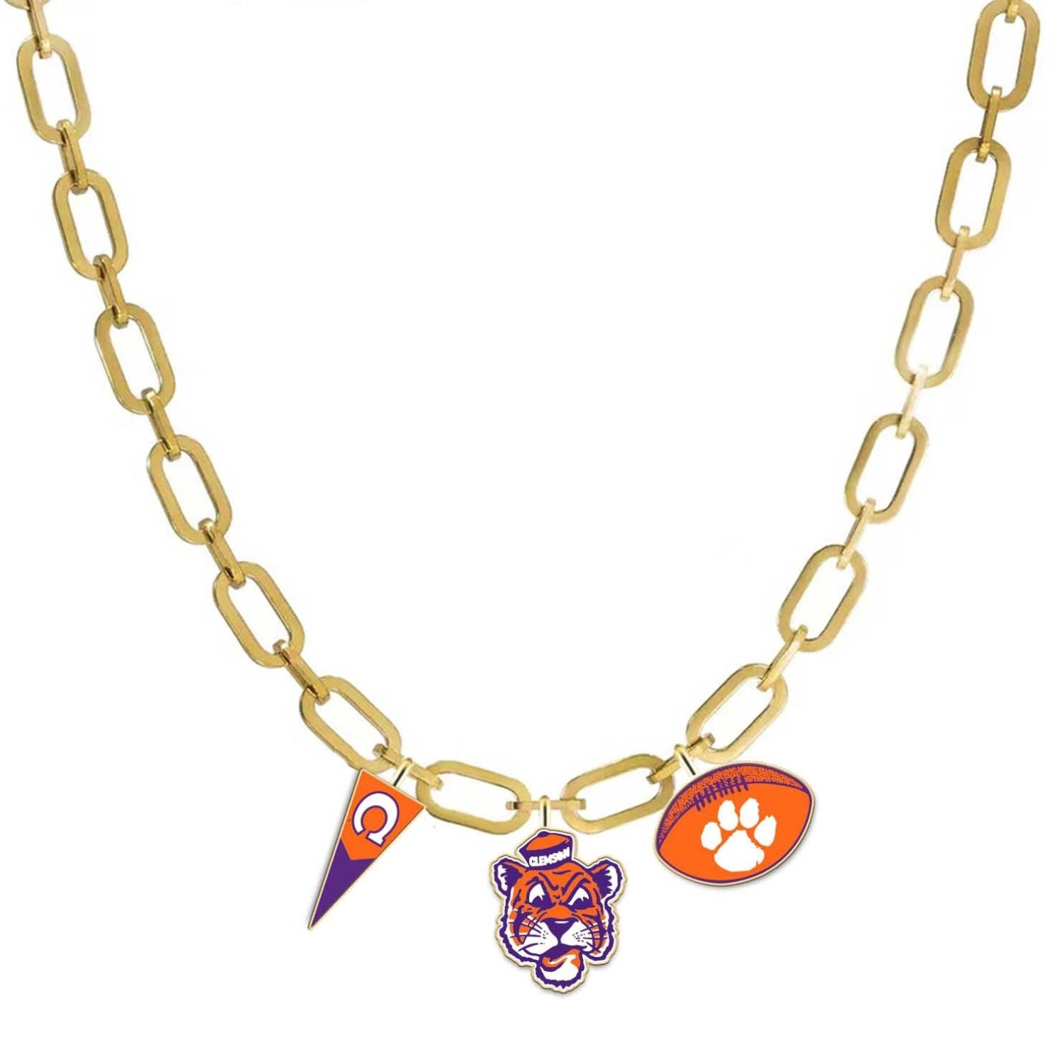 College Vault Clemson Charm Necklace – Brianna Cannon
