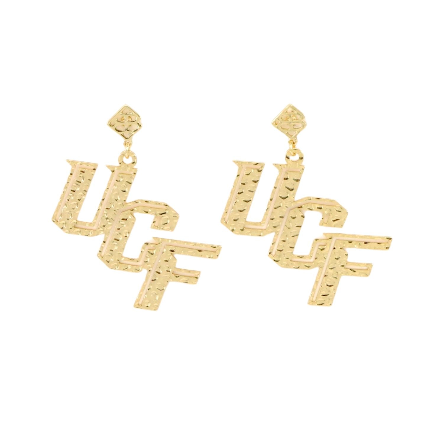 Central Florida Gold Logo Earrings - UCF Knights Earrings | Brianna Cannon