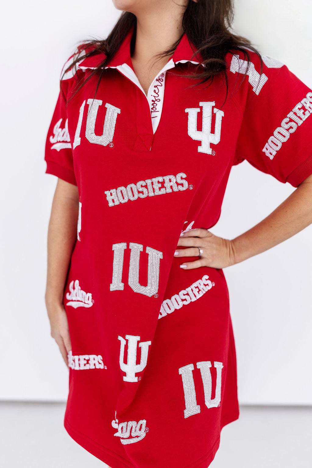 Indiana Logo Patch Dress - Hoosiers Gameday Dress | Brianna Cannon