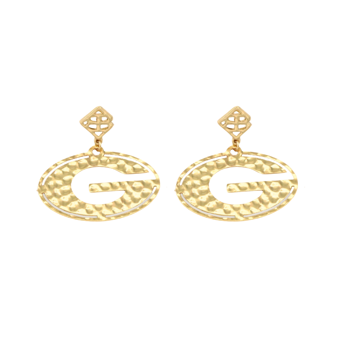 Georgia Gold Power G Earring with BC Logo – Brianna Cannon
