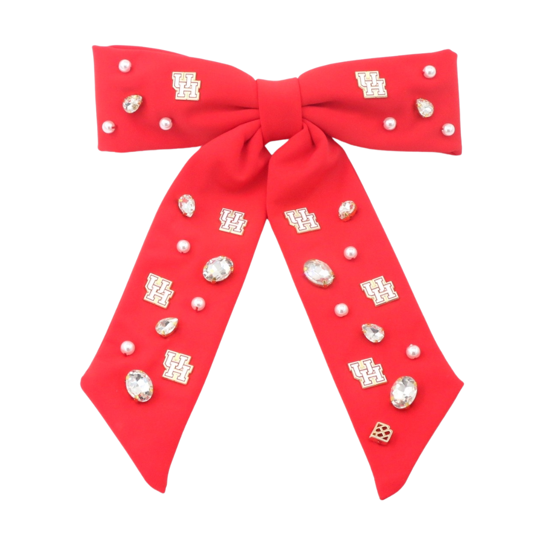 Houston Red Bow Barrette – Brianna Cannon