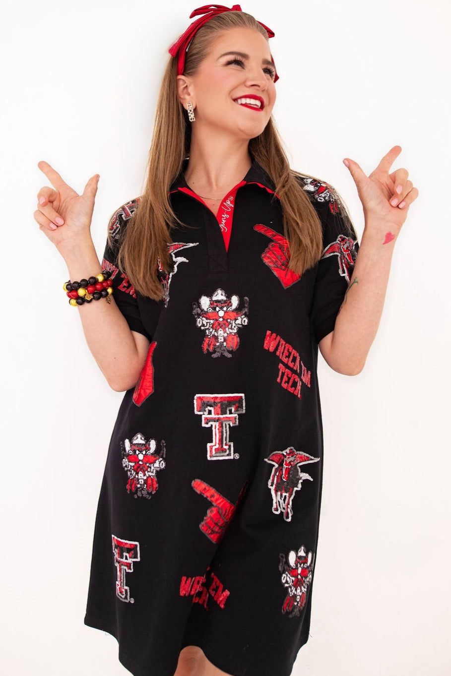 Texas Tech Logo Patch Dress - Red Raiders Game Day Dress | Brianna Cannon