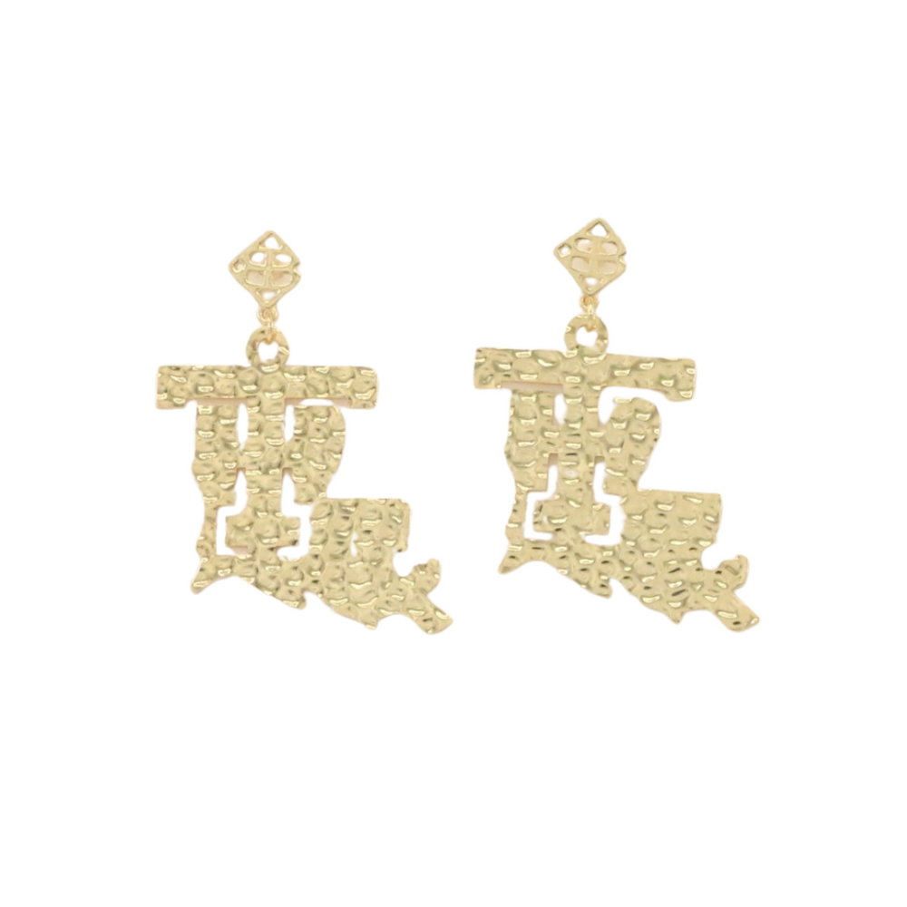 Louisiana Tech Gold Logo Earring with BC Logo – Brianna Cannon