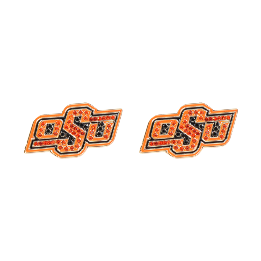 Oklahoma State Pavé Logo Studs – Brianna Cannon