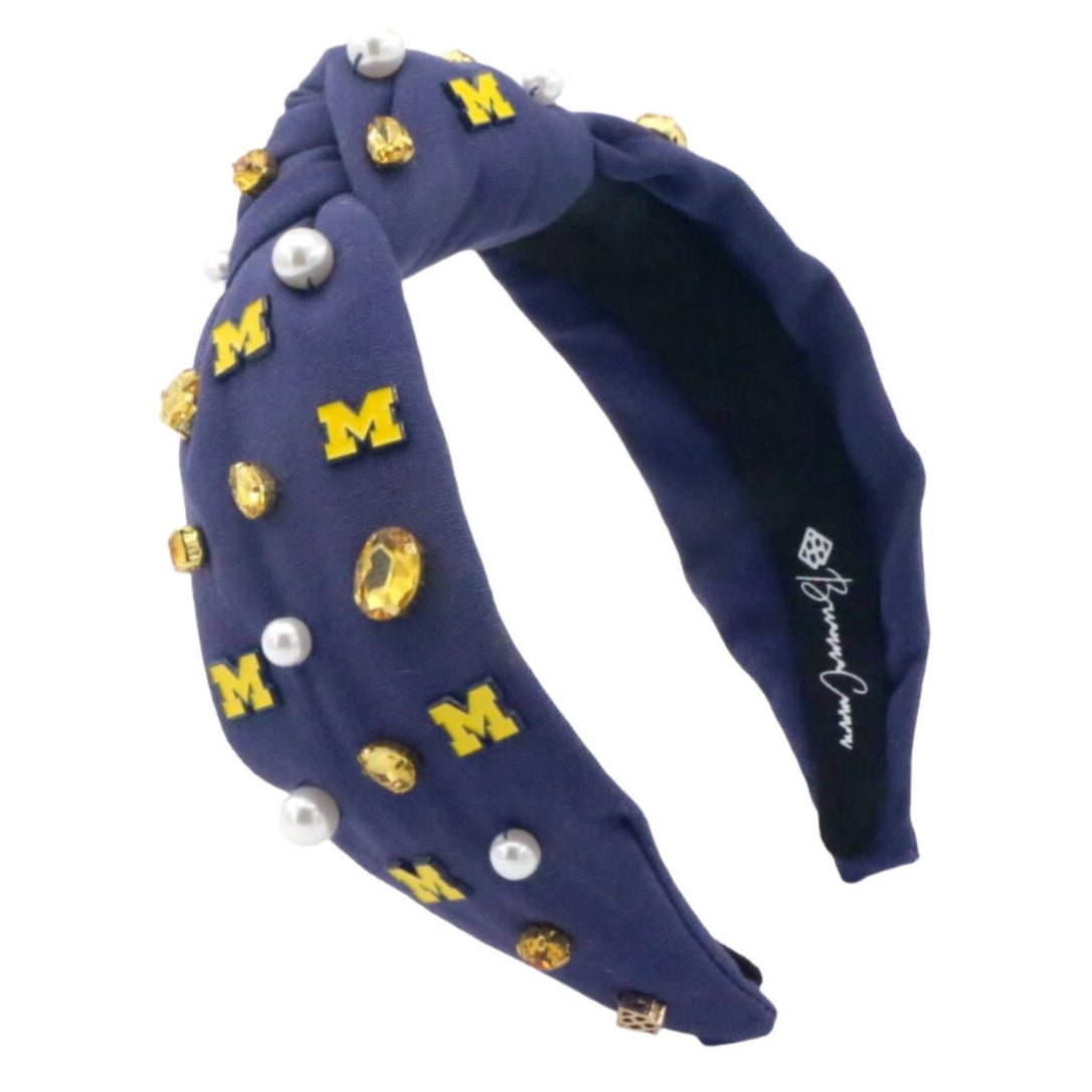 Michigan Navy Logo Headband – Brianna Cannon