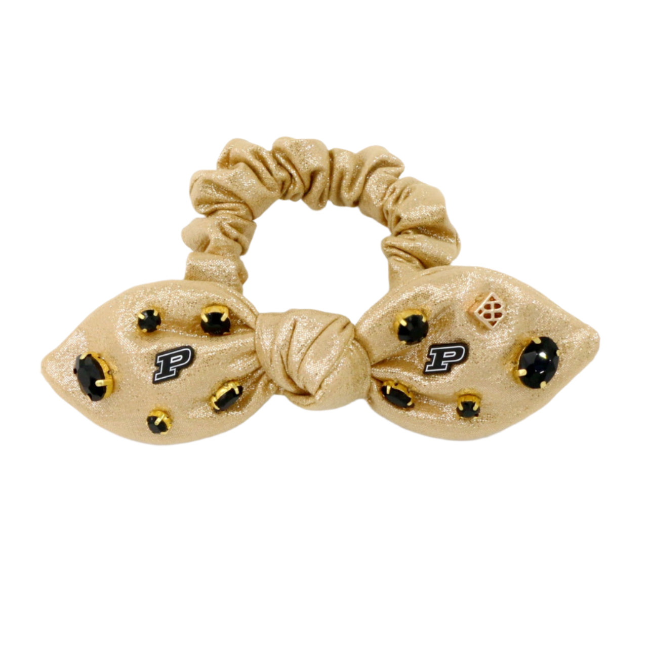 Purdue Gold Logo Bow Scrunchie – Brianna Cannon
