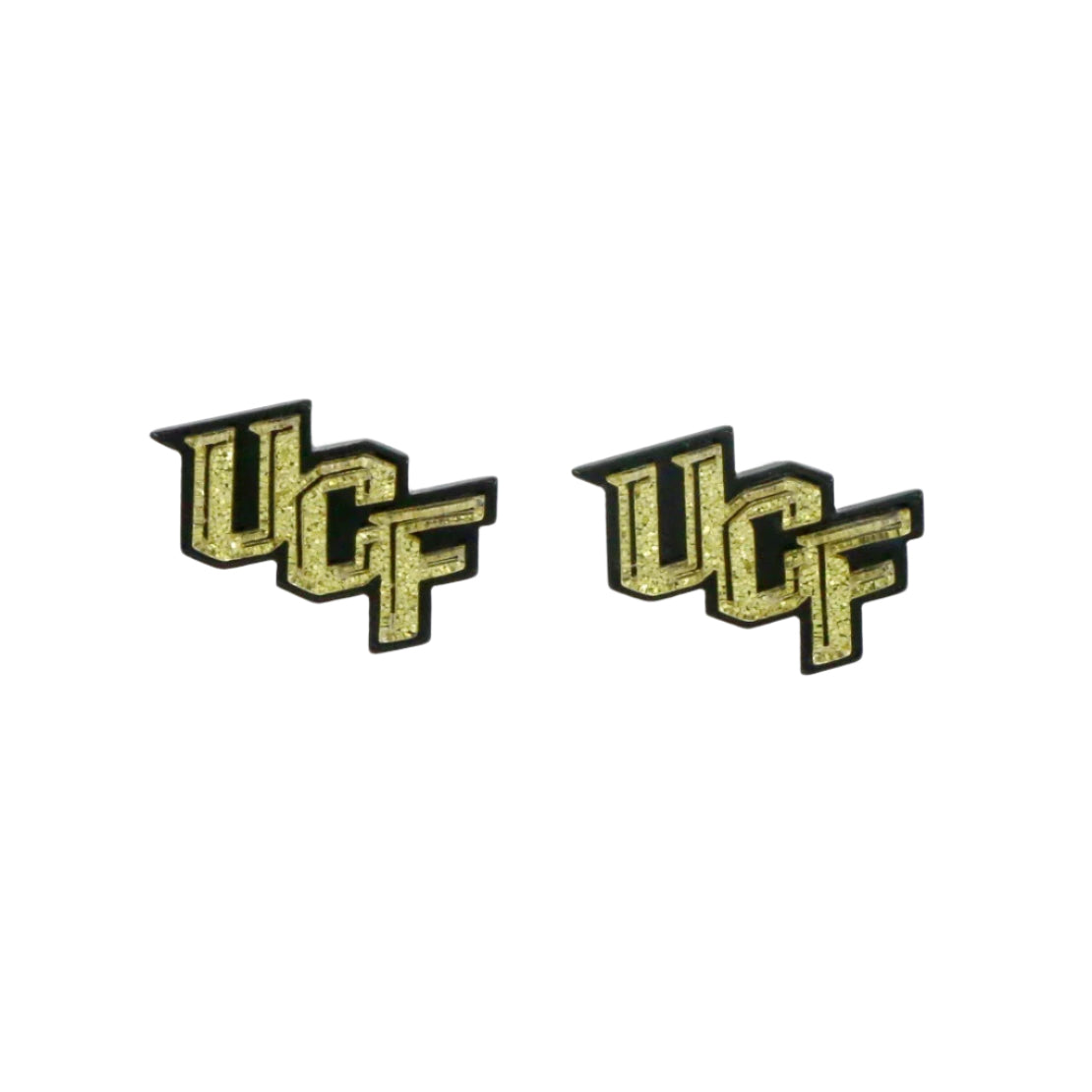 Central Florida Logo Stud Earrings - UCF Knights Gold Studs | Brianna ...