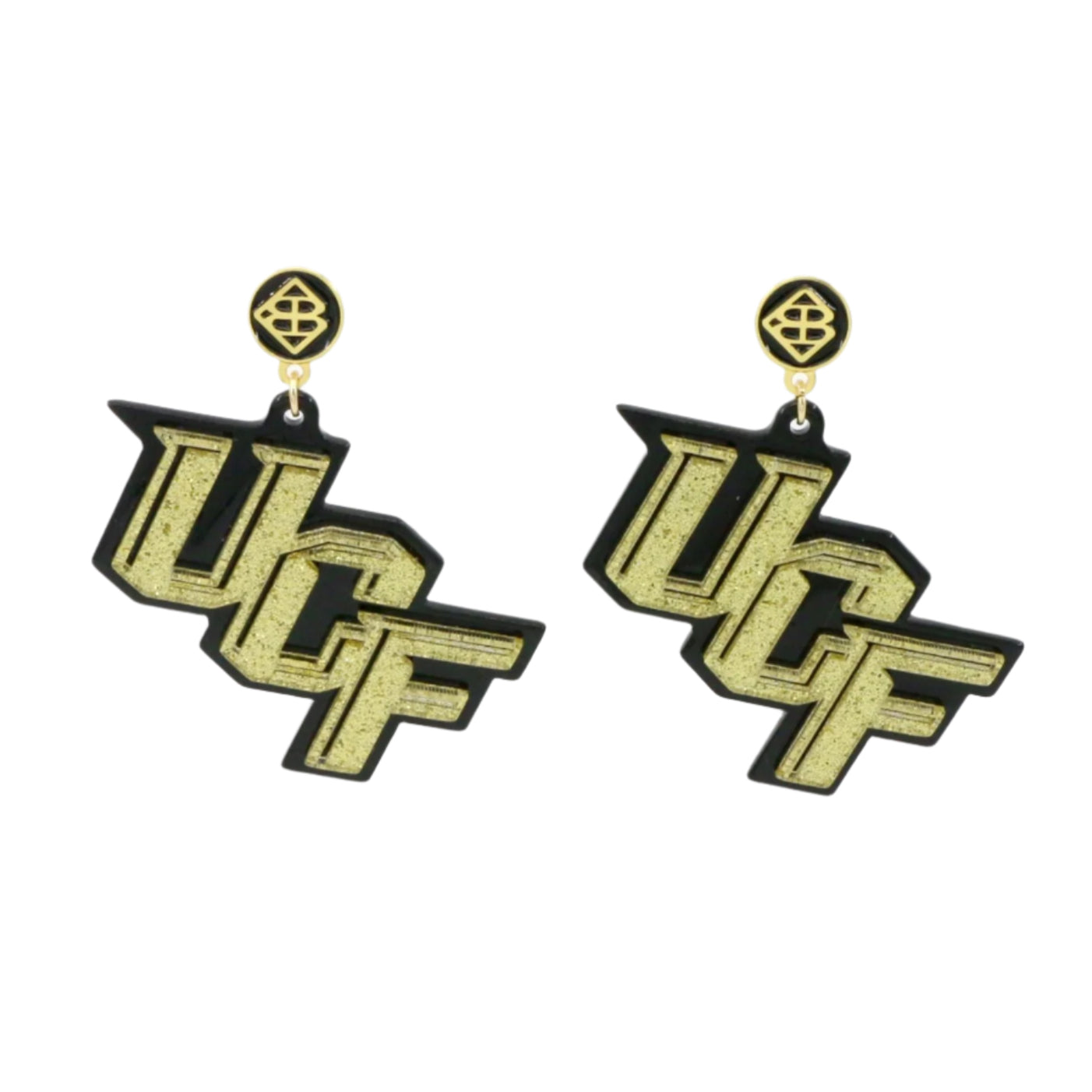 Central Florida Logo Earrings - UCF Knights Gold Earrings | Brianna Cannon