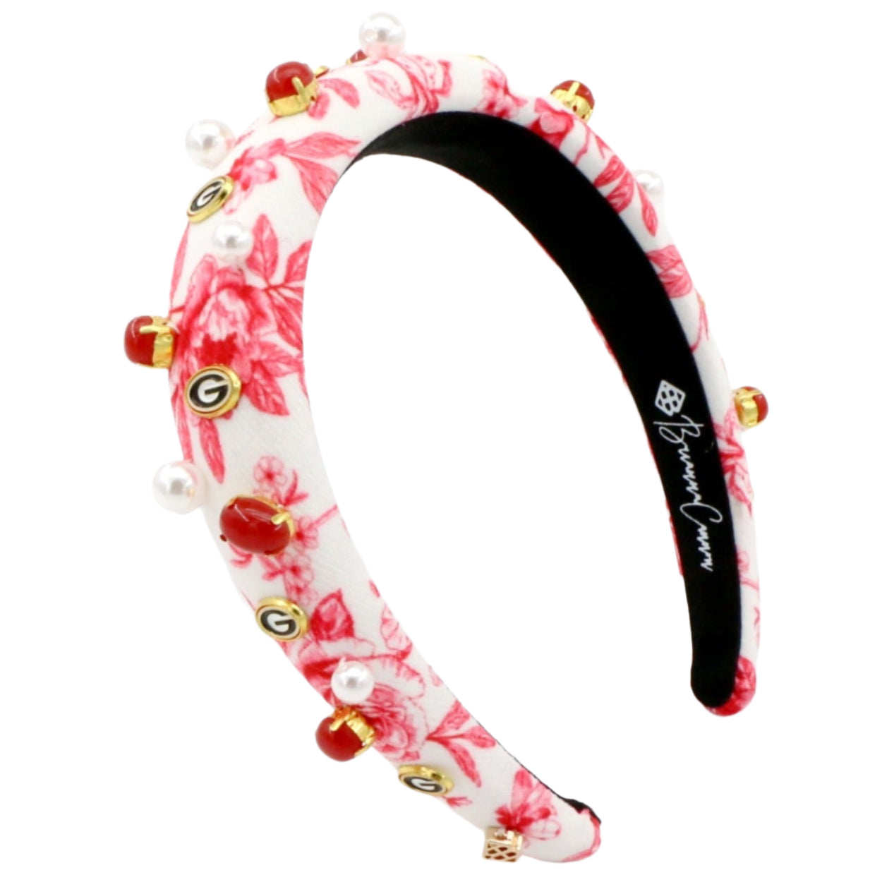 Georgia Floral Toile Logo Headband - UGA Bulldogs College Headband ...
