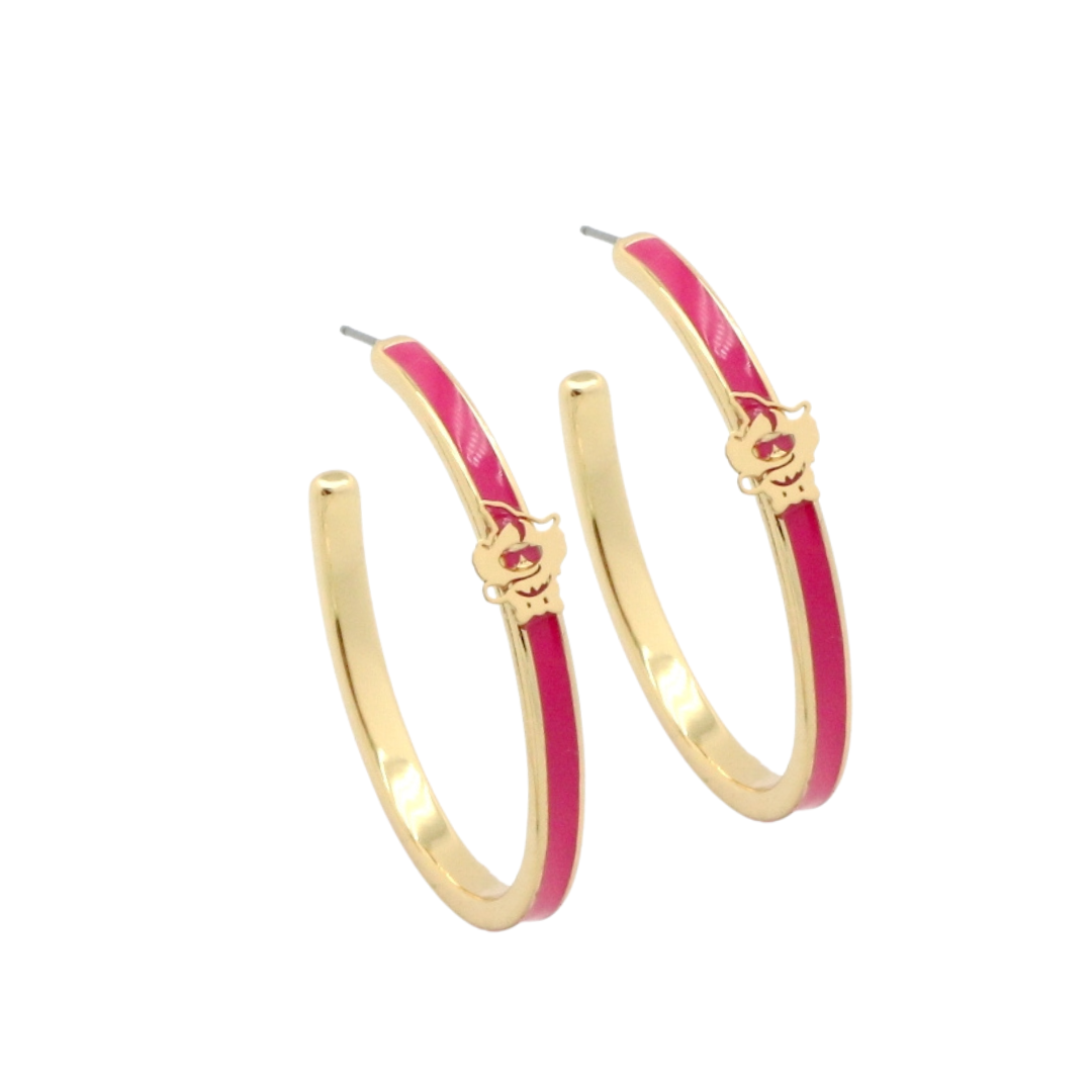 Party Animals Logo Hoop Earrings – Brianna Cannon
