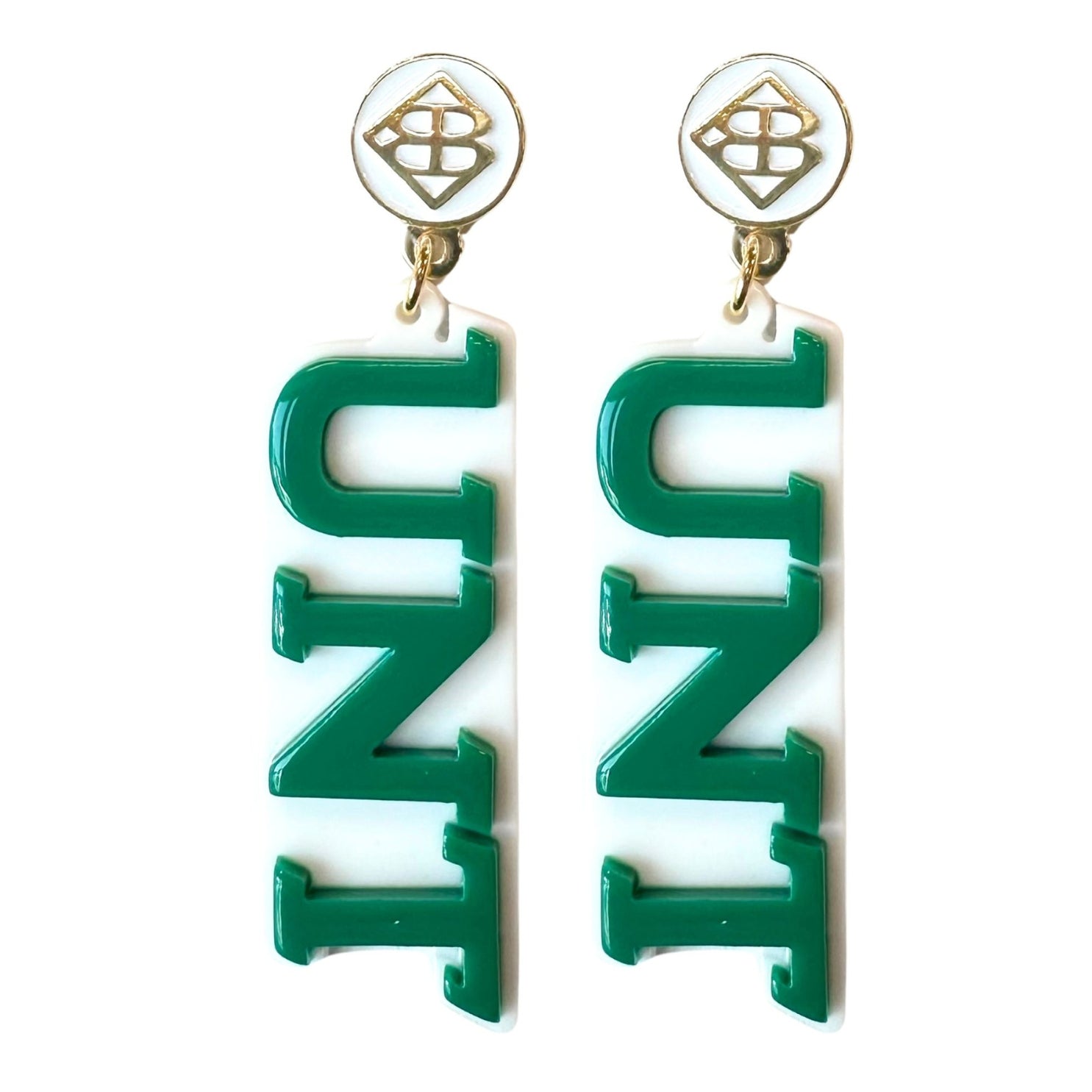 North Texas Green UNT Earrings – Brianna Cannon