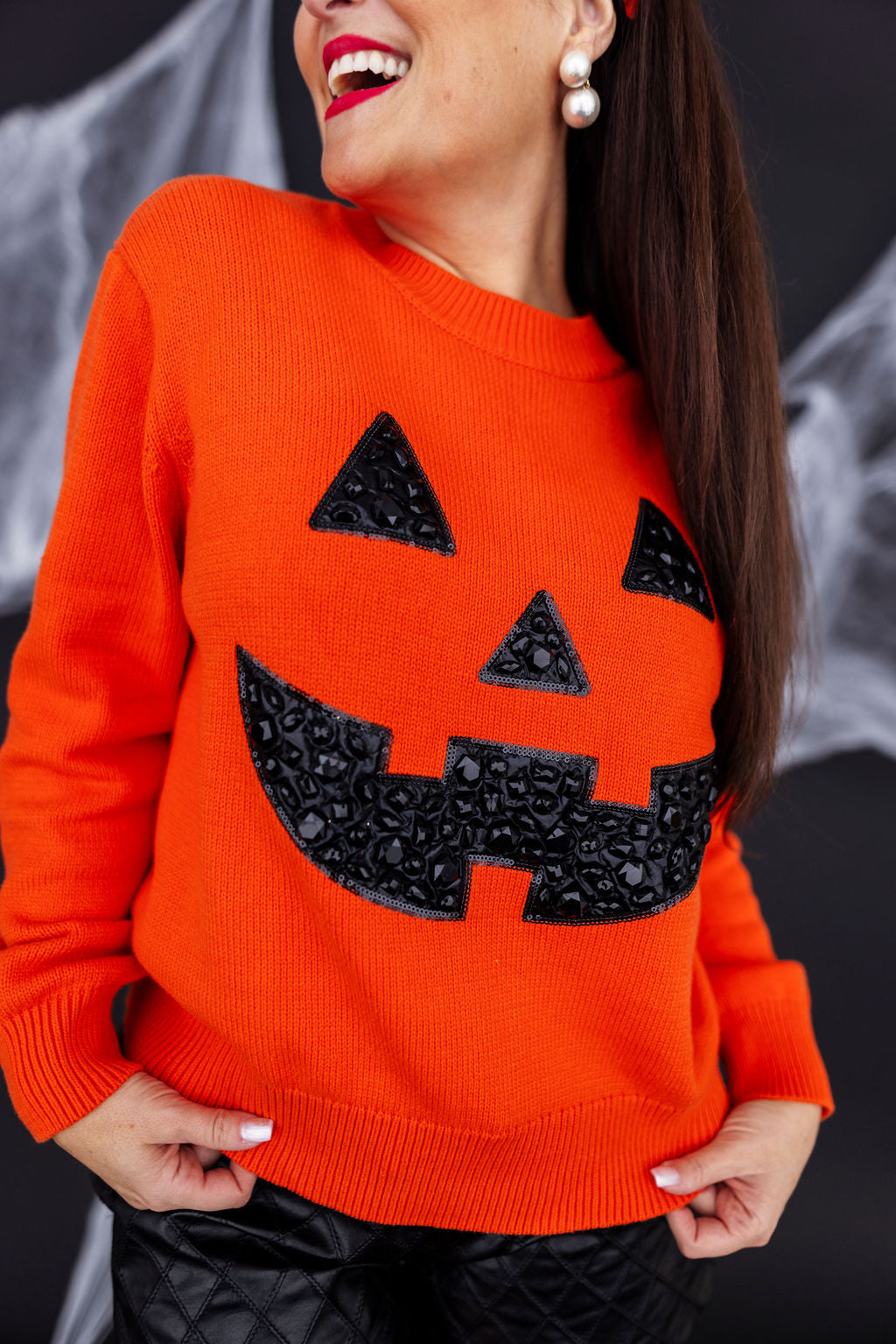 Classic Jack O Lantern Sweater - Halloween Pumpkin Sweater | Brianna Cannon