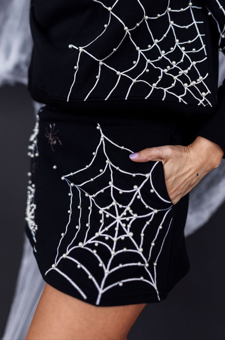 Pearl Webs Spider Skirt/Skort - Halloween Spider Skirt | Brianna Cannon