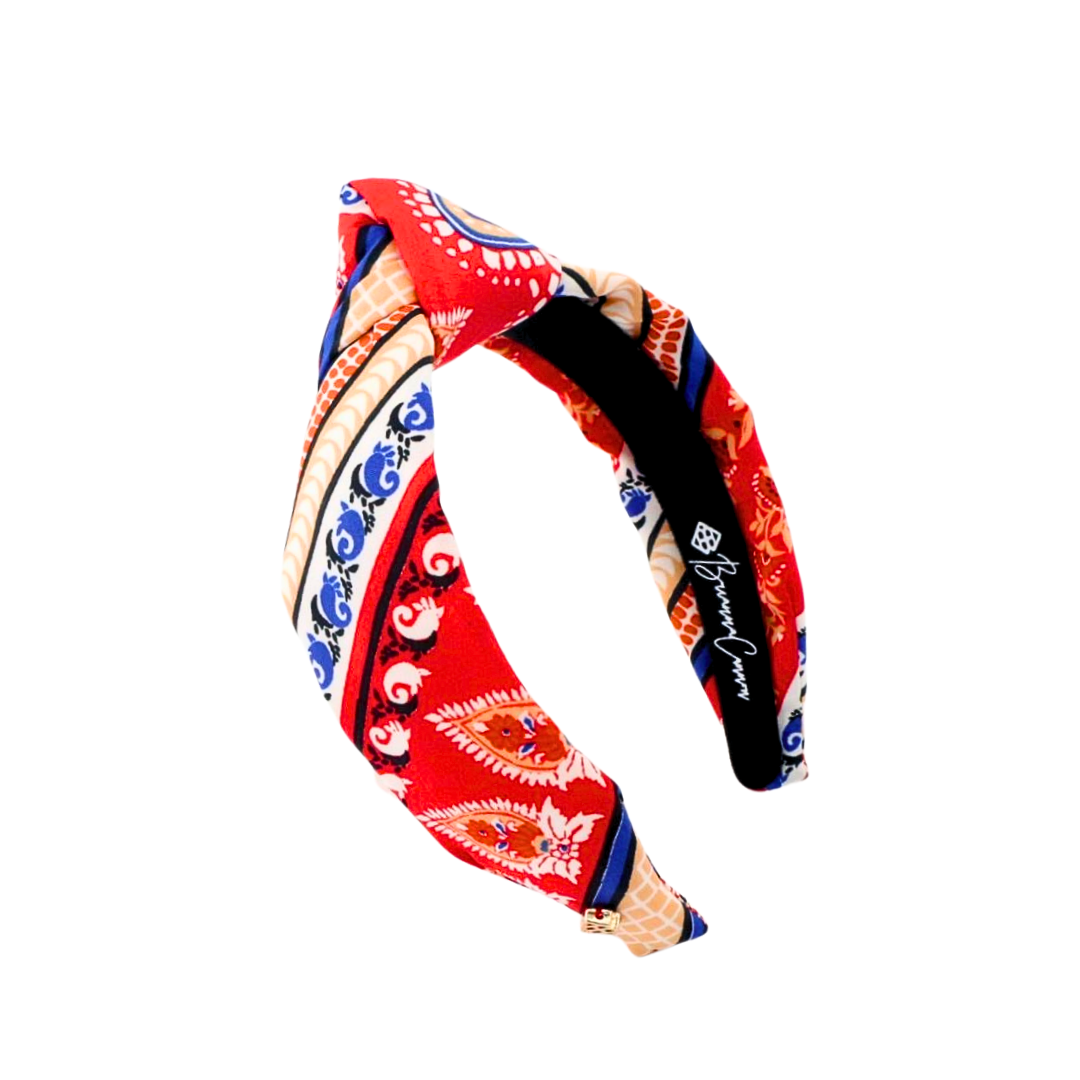 Child Size Red Bandana Knotted Headband – Brianna Cannon