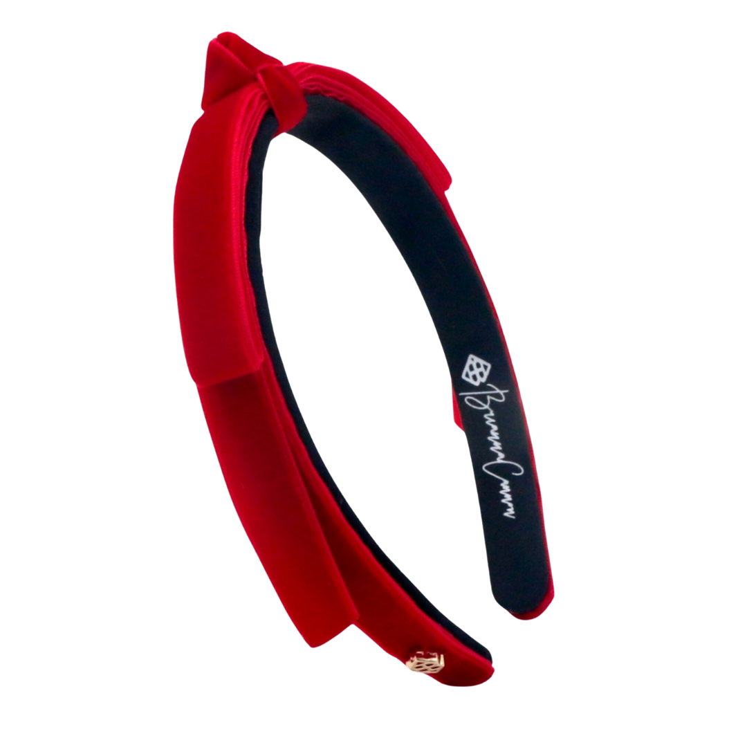 Thin Red Ribbon Bow Headband – Brianna Cannon