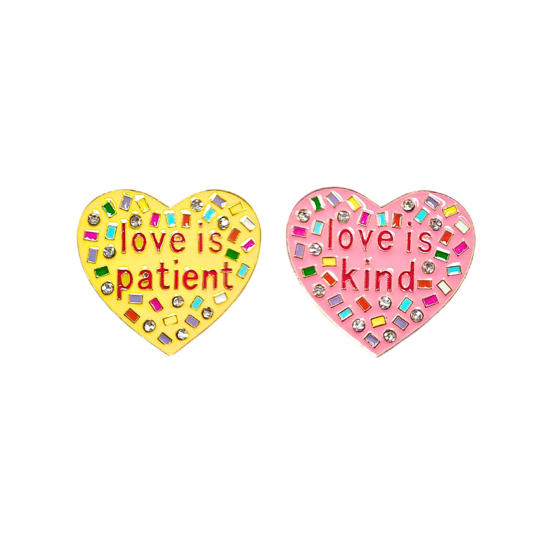 1 Corinthians Candy Heart Studs – Brianna Cannon