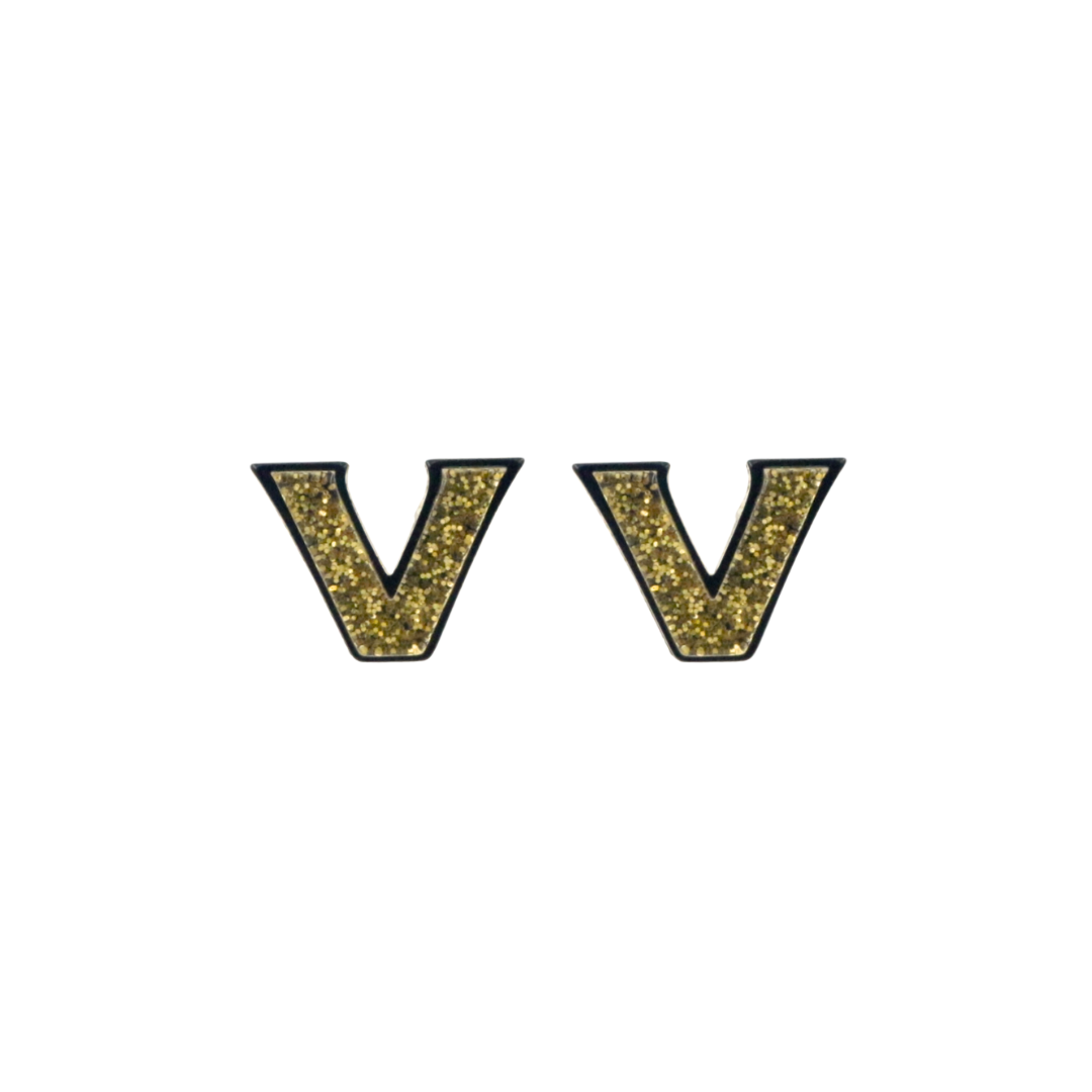 Vanderbilt Gold Logo Studs – Brianna Cannon