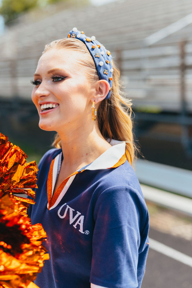 Virginia Logo Hoop Earrings – Brianna Cannon